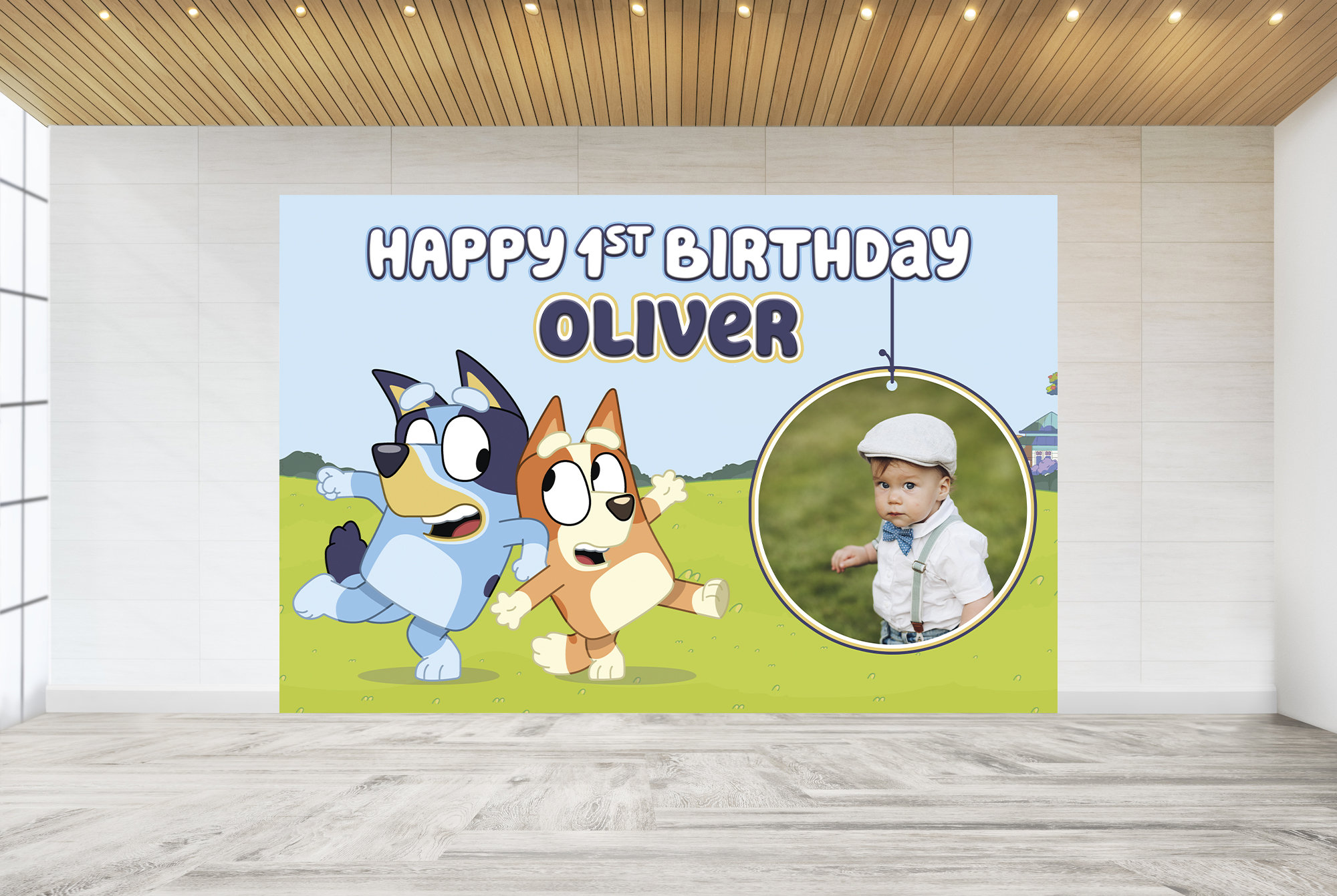 Bluey Birthday Backdrop With Photobluey Personalized Birthday - Etsy ...