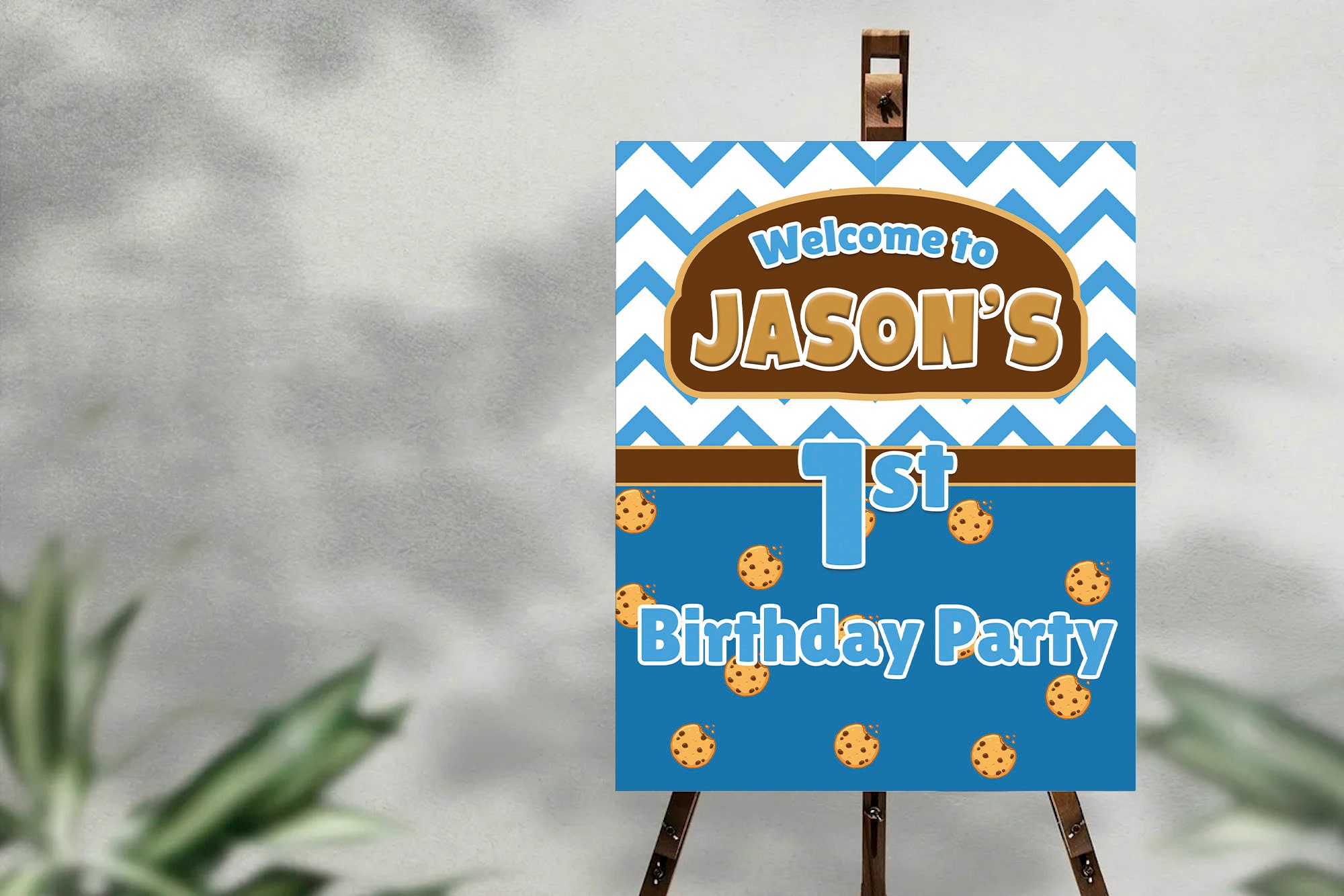 Cookie Birthday Welcome Sign Cookie Personalized Birthday - Etsy