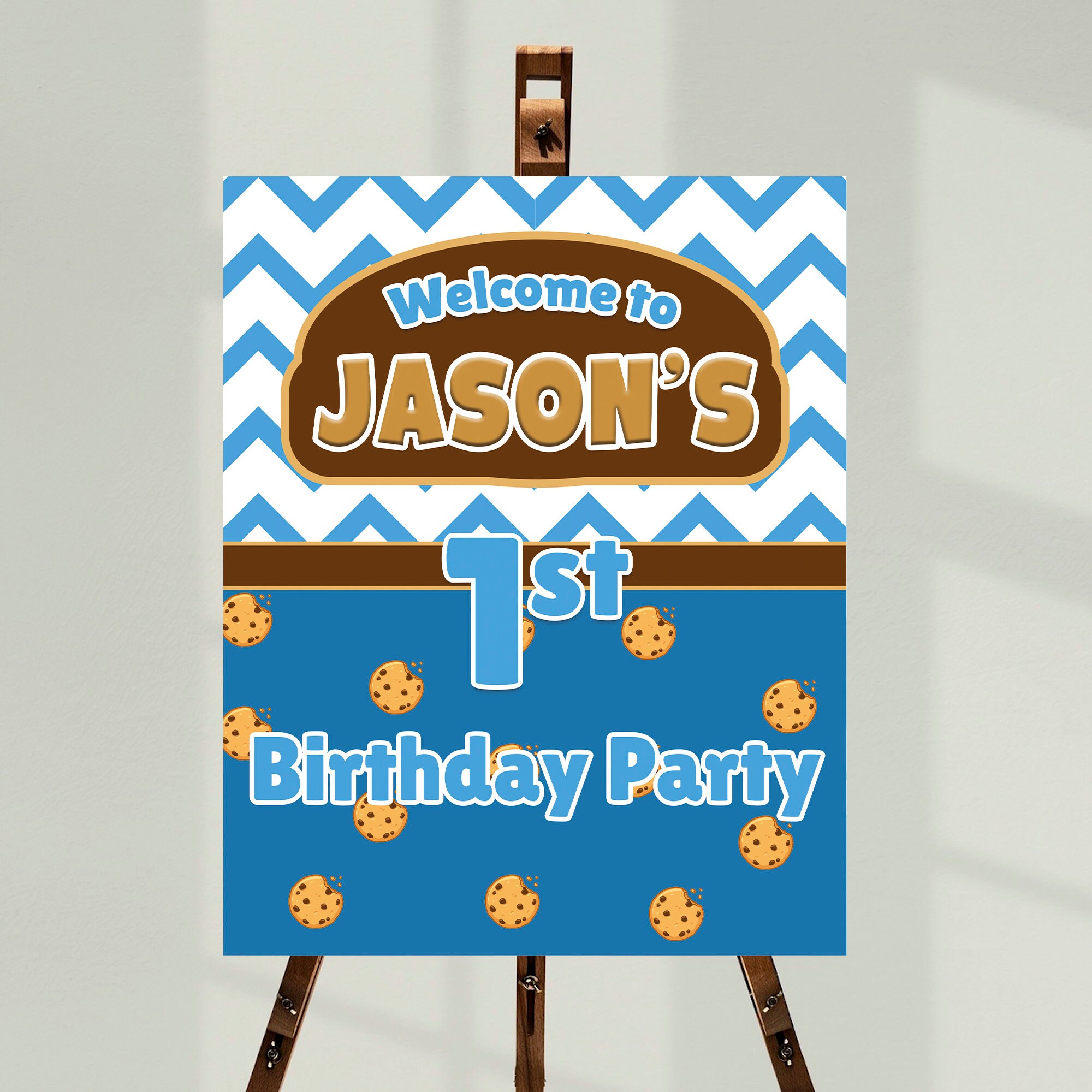 Cookie Birthday Welcome Sign Cookie Personalized Birthday - Etsy