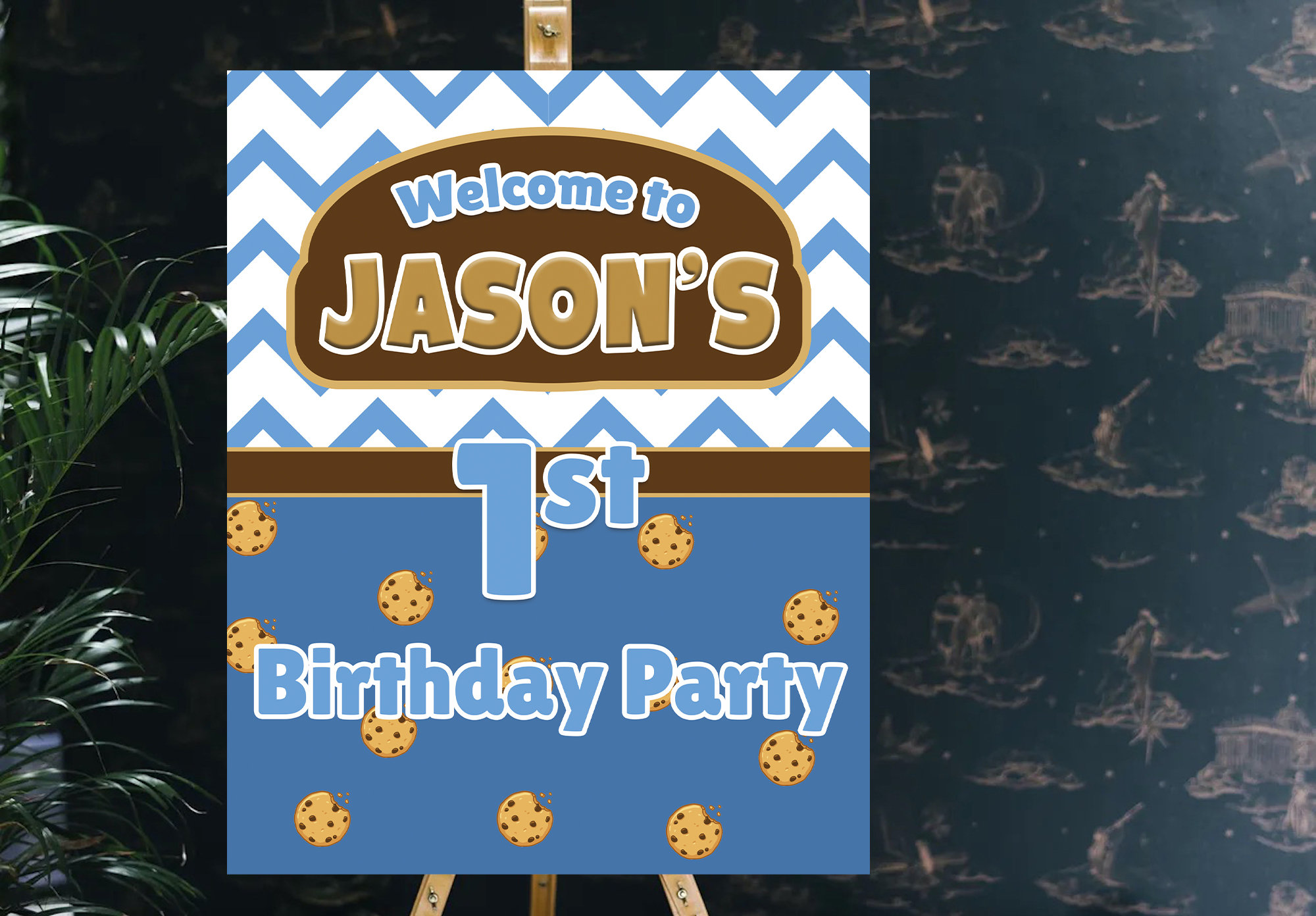 Cookie Birthday Welcome Sign Cookie Personalized Birthday - Etsy