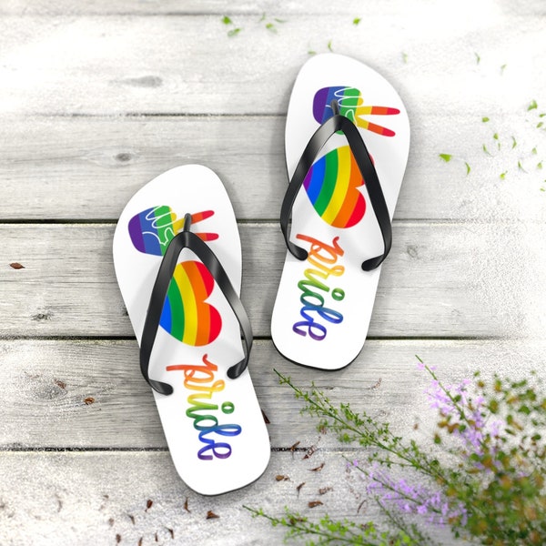 Gay Pride Flip Flop - Etsy