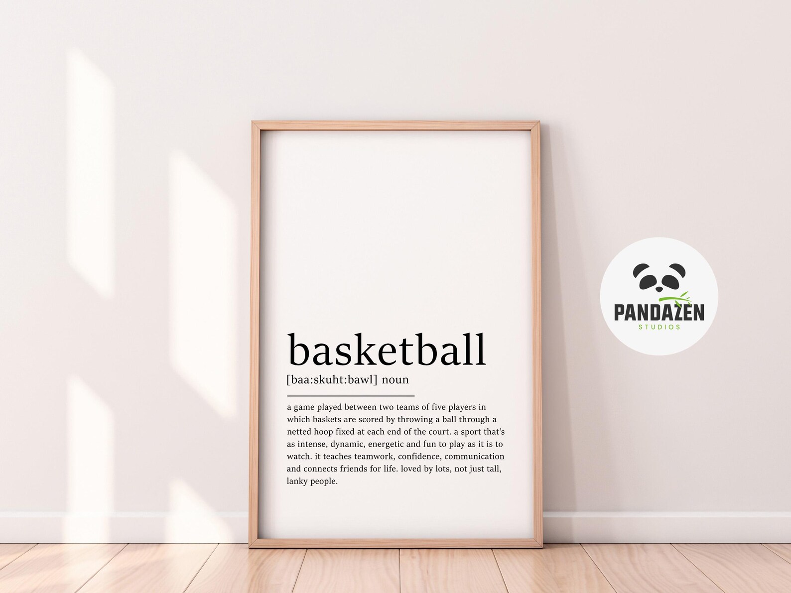 Basketball Definition Print, Basketball Team Gift, Teenager Gift ...