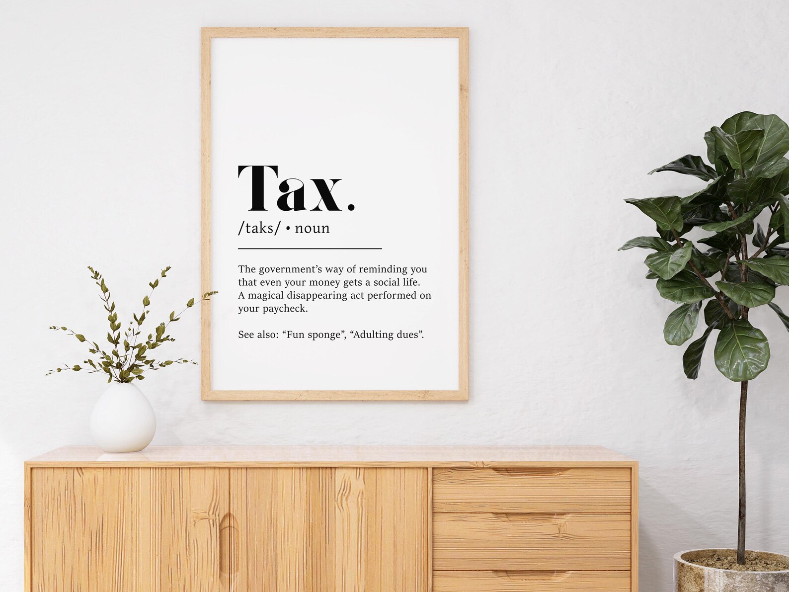 Tax Definition Print, Tax Wall Art Printable, Tax Poster, Accountant ...