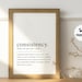 Consistency Definition Print, Motivational Office Wall Art ...