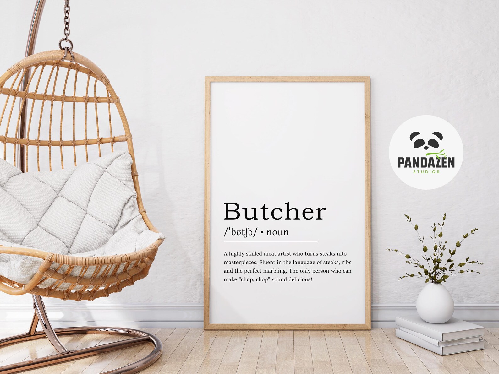 Butcher Definition Print, Funny Butcher Wall Art, Meat Lover Gift ...