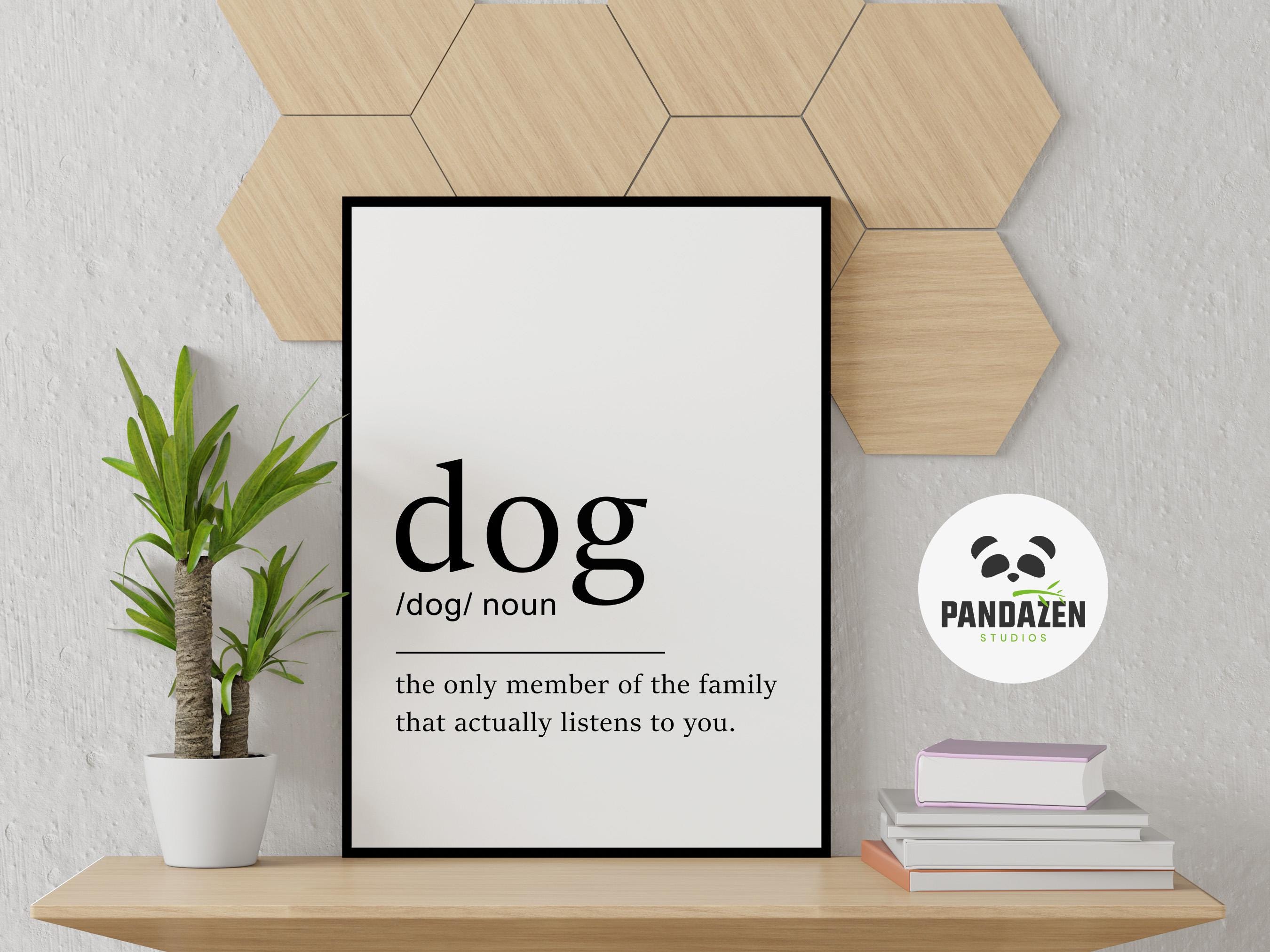 Dog Definition Print, Dog Dictionary Print, Birthday Gift Idea, Gift ...