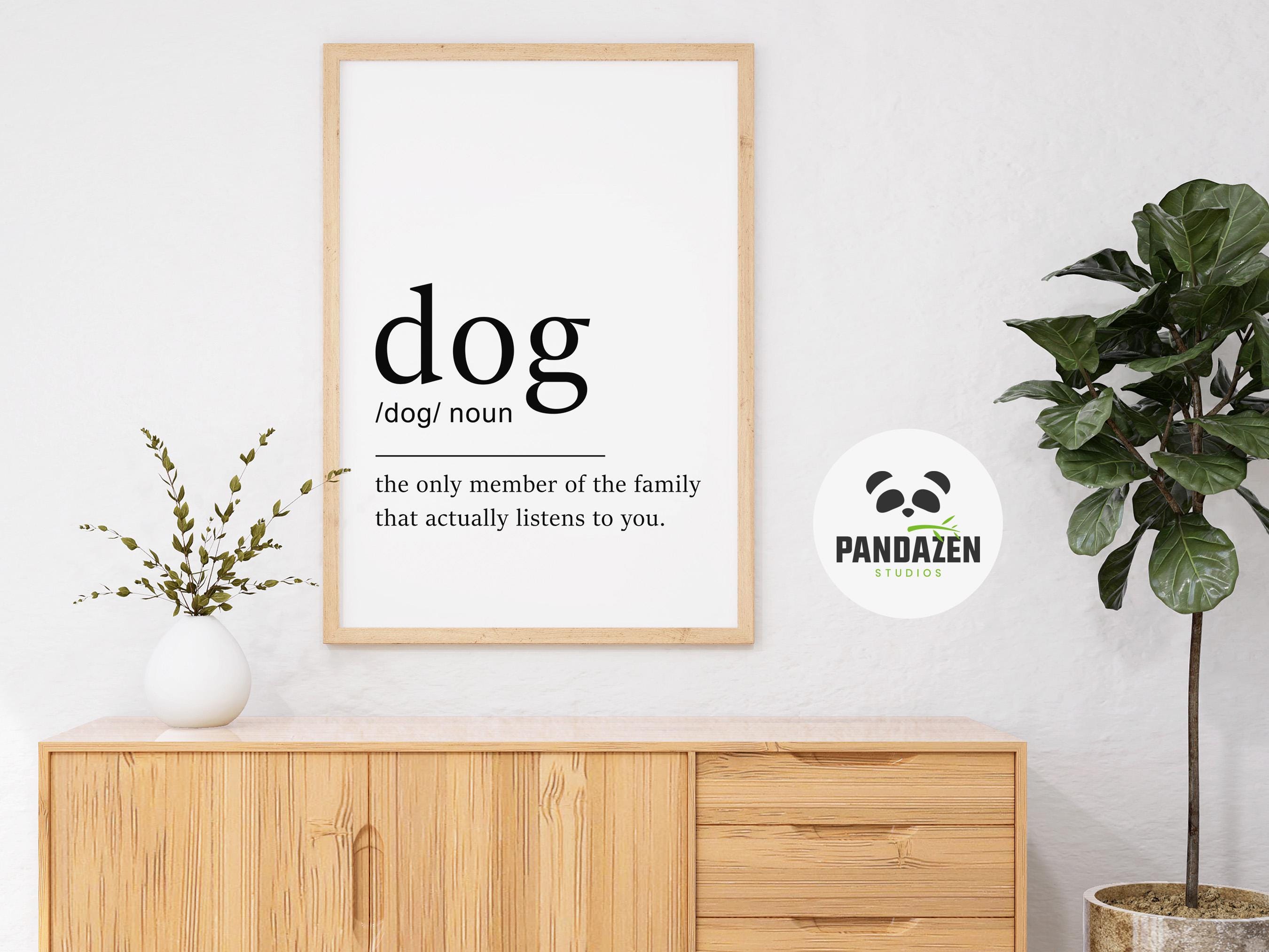 Dog Definition Print, Dog Dictionary Print, Birthday Gift Idea, Gift ...