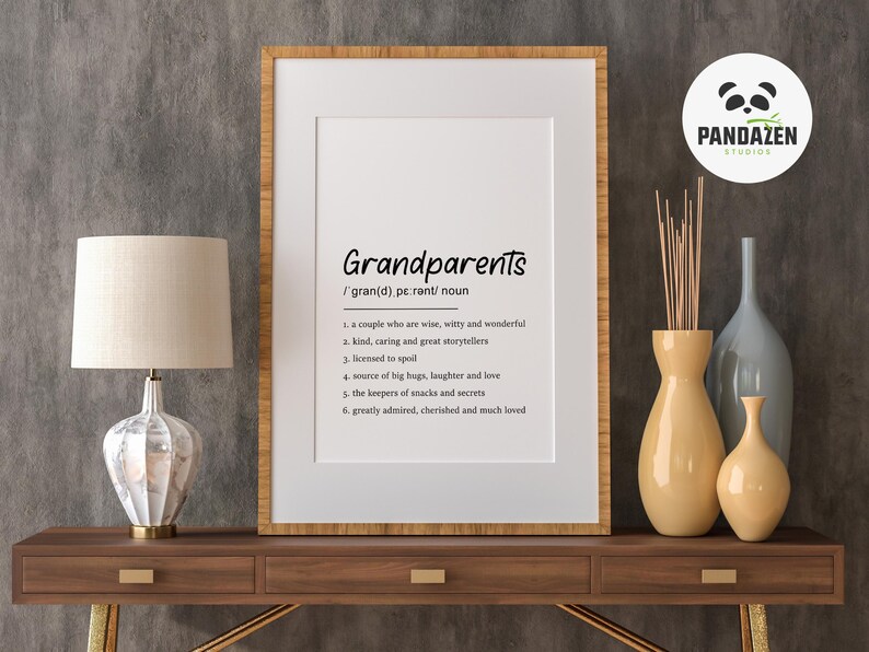Grandparents Definition Print, Printable Word Definition, Grandparent ...