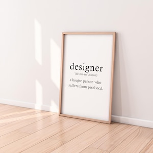 Designer Definition Print, Designer Quote Print, Designer Print ...