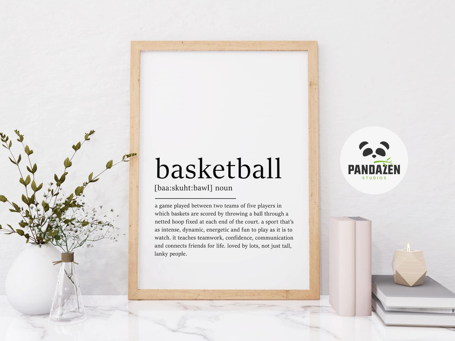 Basketball Definition Print, Basketball Team Gift, Teenager Gift ...