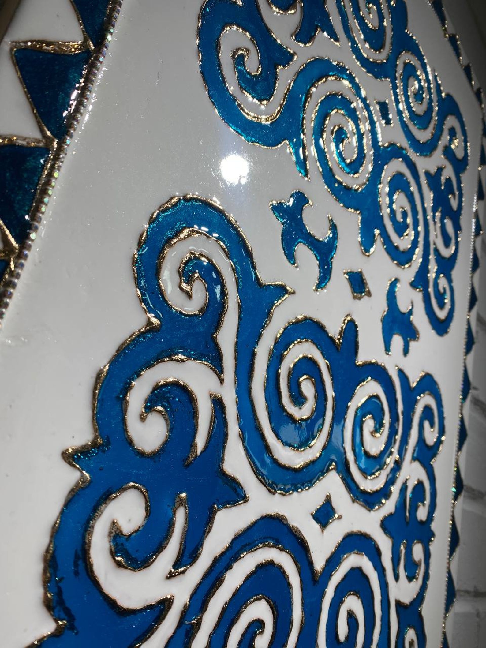 Middle Eastern Art, Kyrgyz Asian Art. Oriental Abstract Pattern Art ...