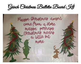 Grinch Bulletin - Etsy