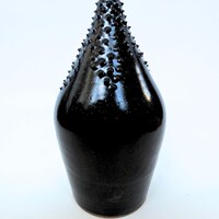 Black Ceramics Black Spiked Vase Bowl, Top Quality Decorative Conker ...