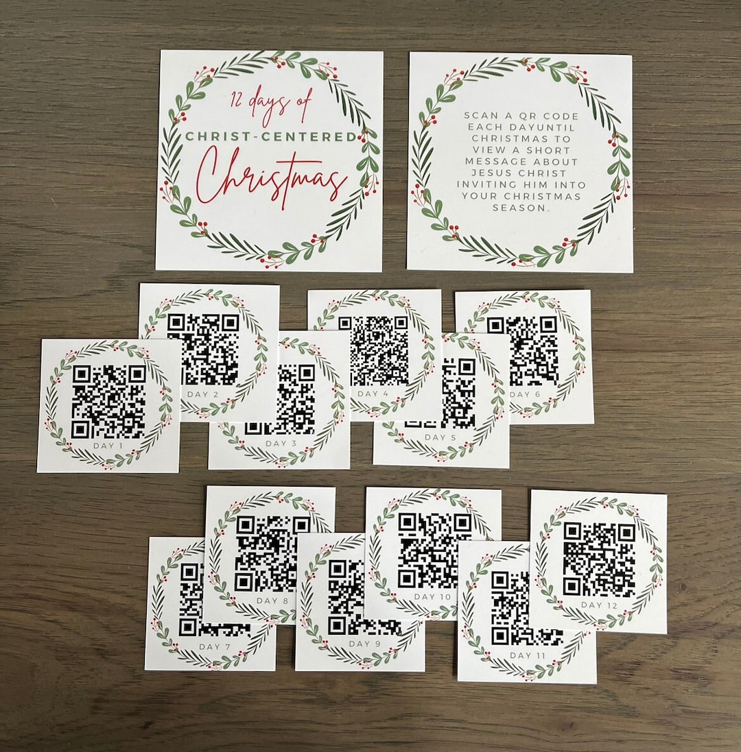 12 Days of Christmas Video Advent QR Code - Etsy