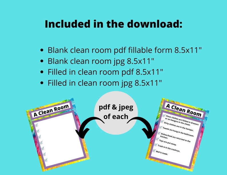 Clean Room Checklist - Etsy