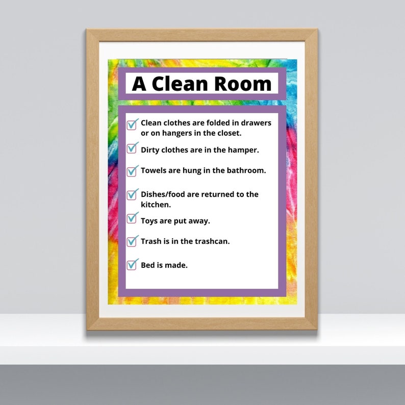Clean Room Checklist - Etsy