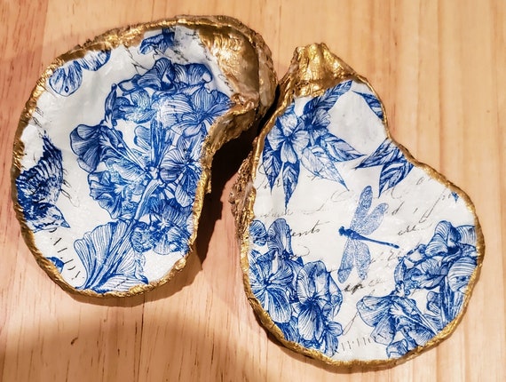Large Decoupage Shells - Etsy