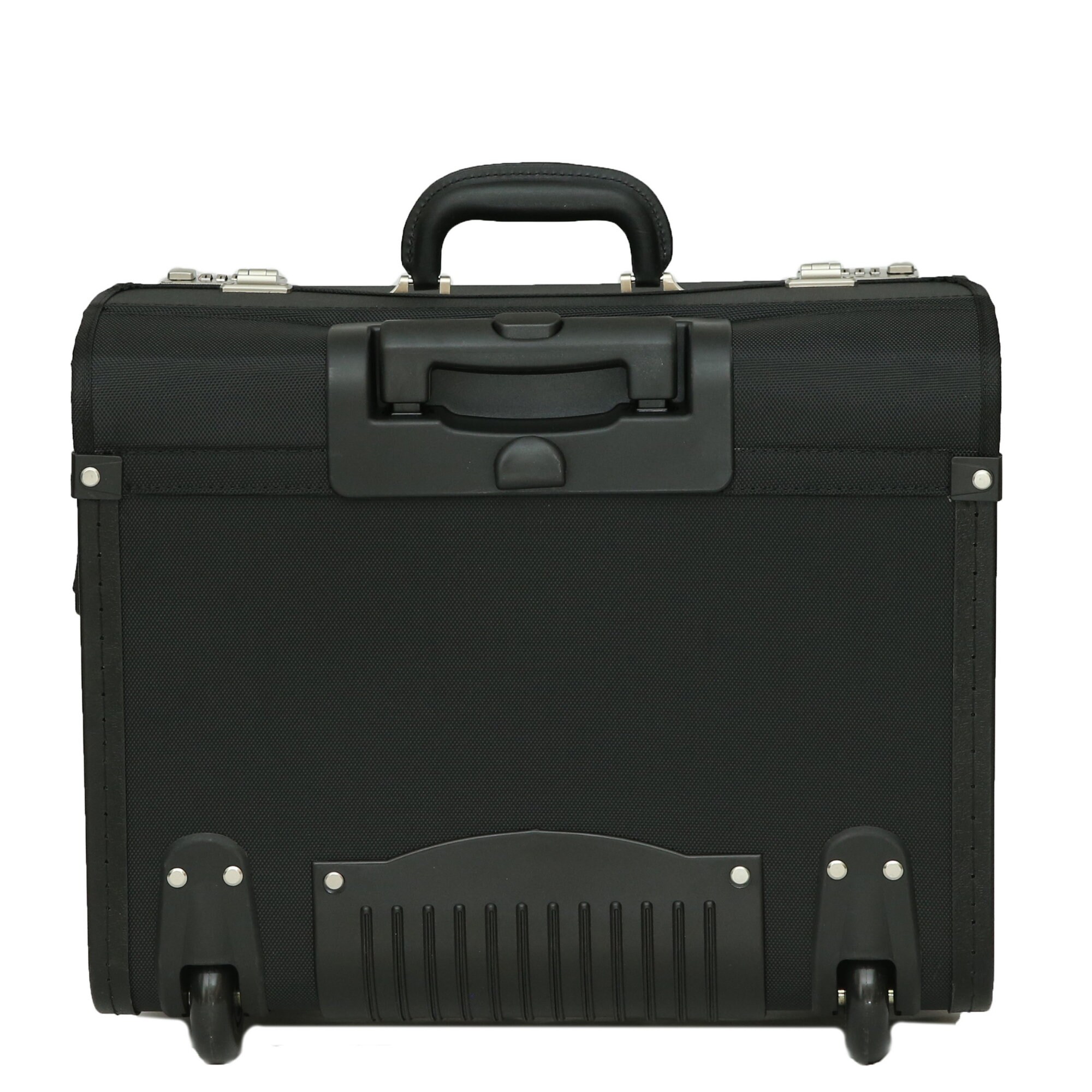 Wheeled Pilot Case Briefcase Business 16" Laptop Flight Briefcase Bag ...