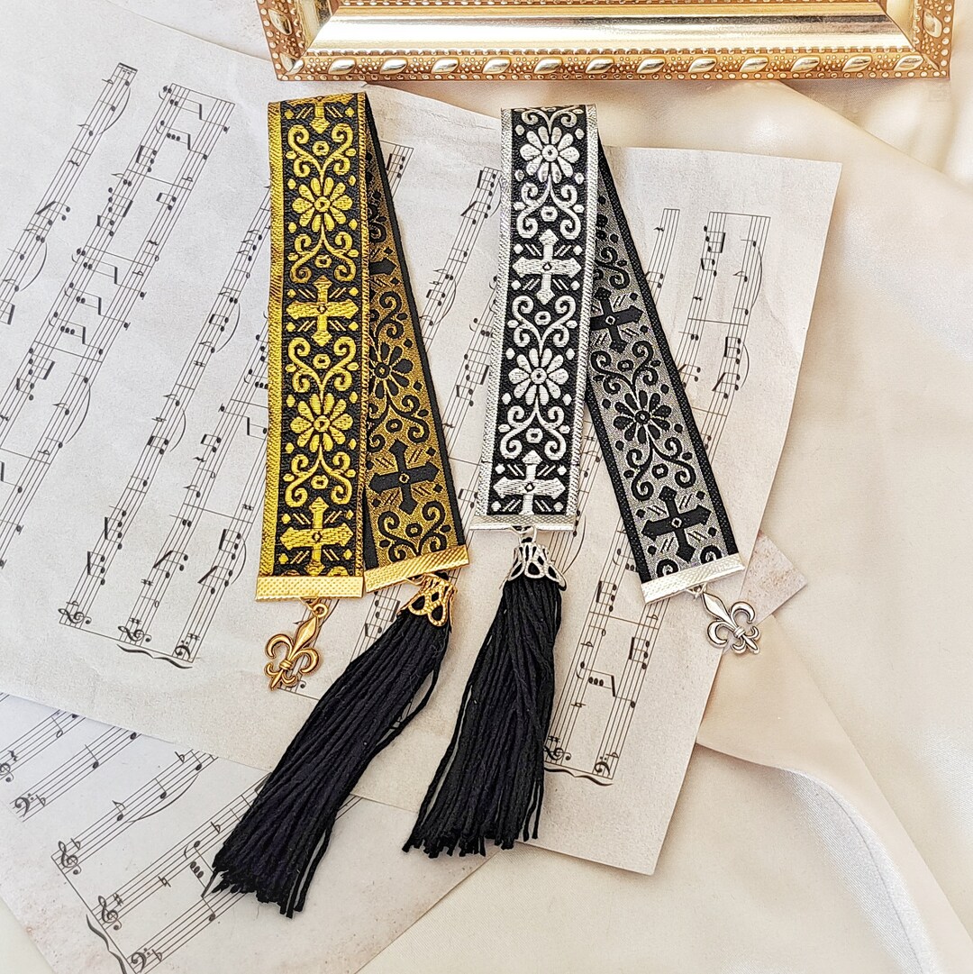 Christian Bookmark, Gift Bookmark, Cross Ribbon, Handmade, Confirmation ...