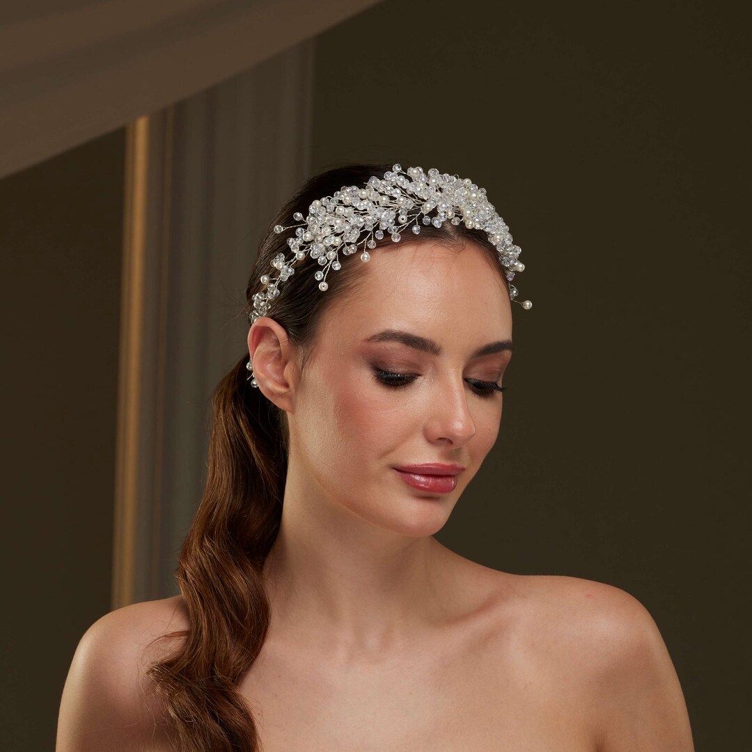 Elegant Bridal Hair Jewelry With Pearls –handmade Elegant Hair ...