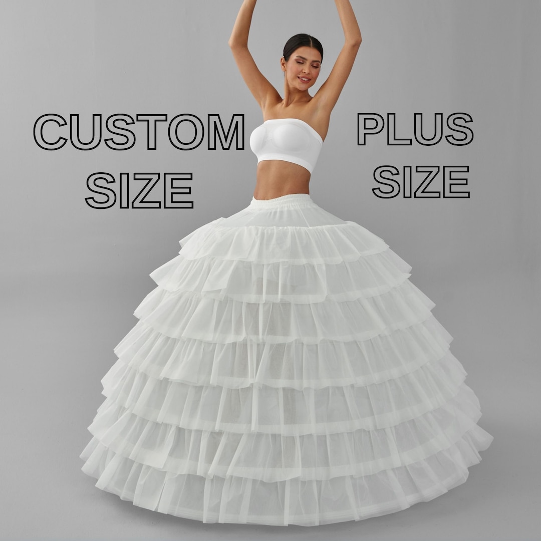 Plus Size Petticoat, Custom Size Underskirt, Ball Gown Crinoline - Etsy