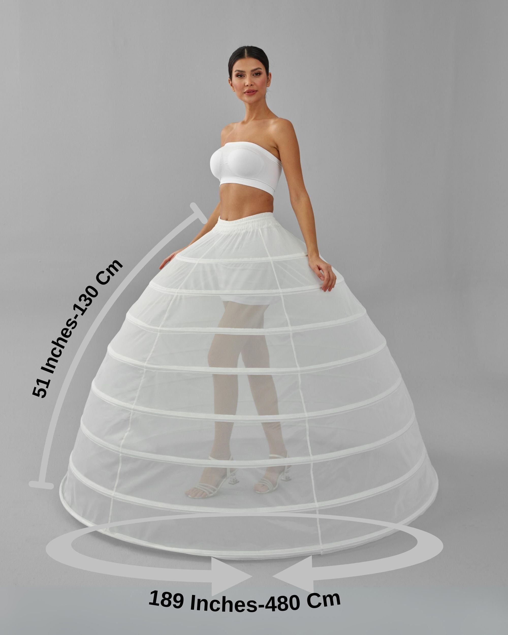 Black Hoop Skirt 8 Hoops, Gothic Petticoat Crinoline, Ball Gown ...