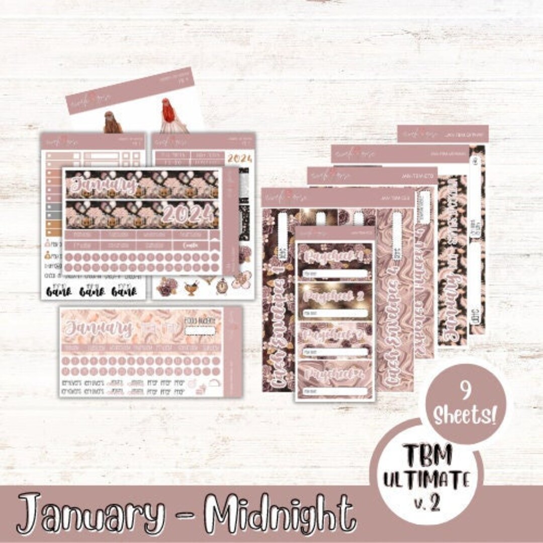 January Ultimate the Budget Mom Budge by Paycheck Monthly Budget Kit ...