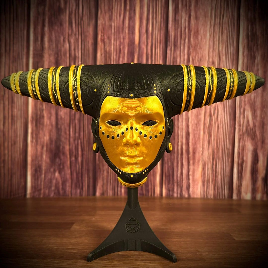 Kotaix - 3D Printed Wall Mask - Hanging Decor With Optional Stand - Etsy