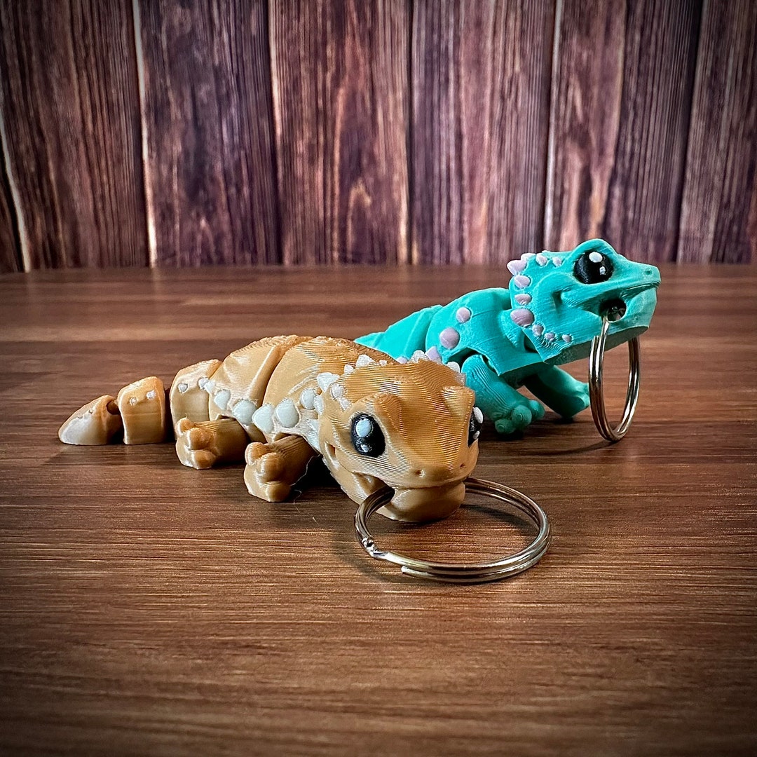 Mini Bearded Dragon Keychain - Articulated Mini Creatures! True to Life ...