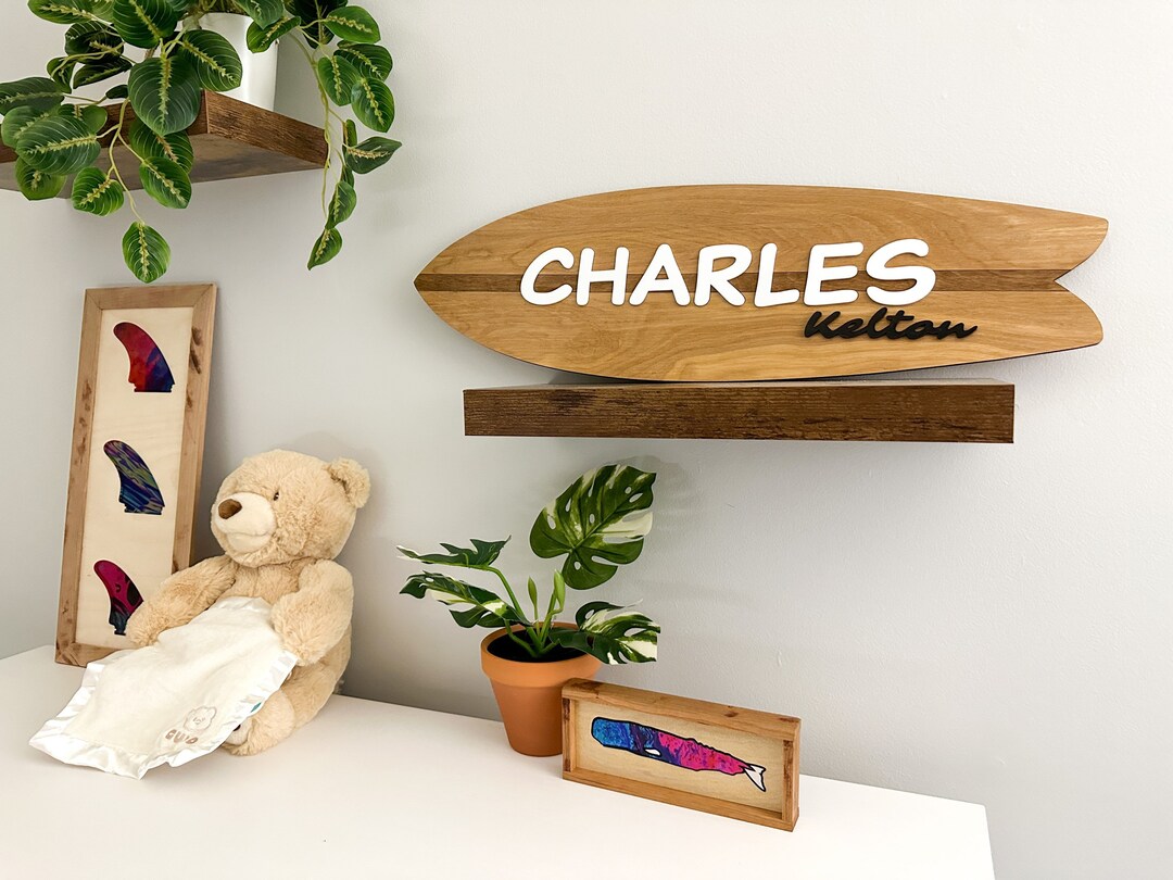 Surfboard Name Sign Custom Surfboard Sign Name Sign - Etsy