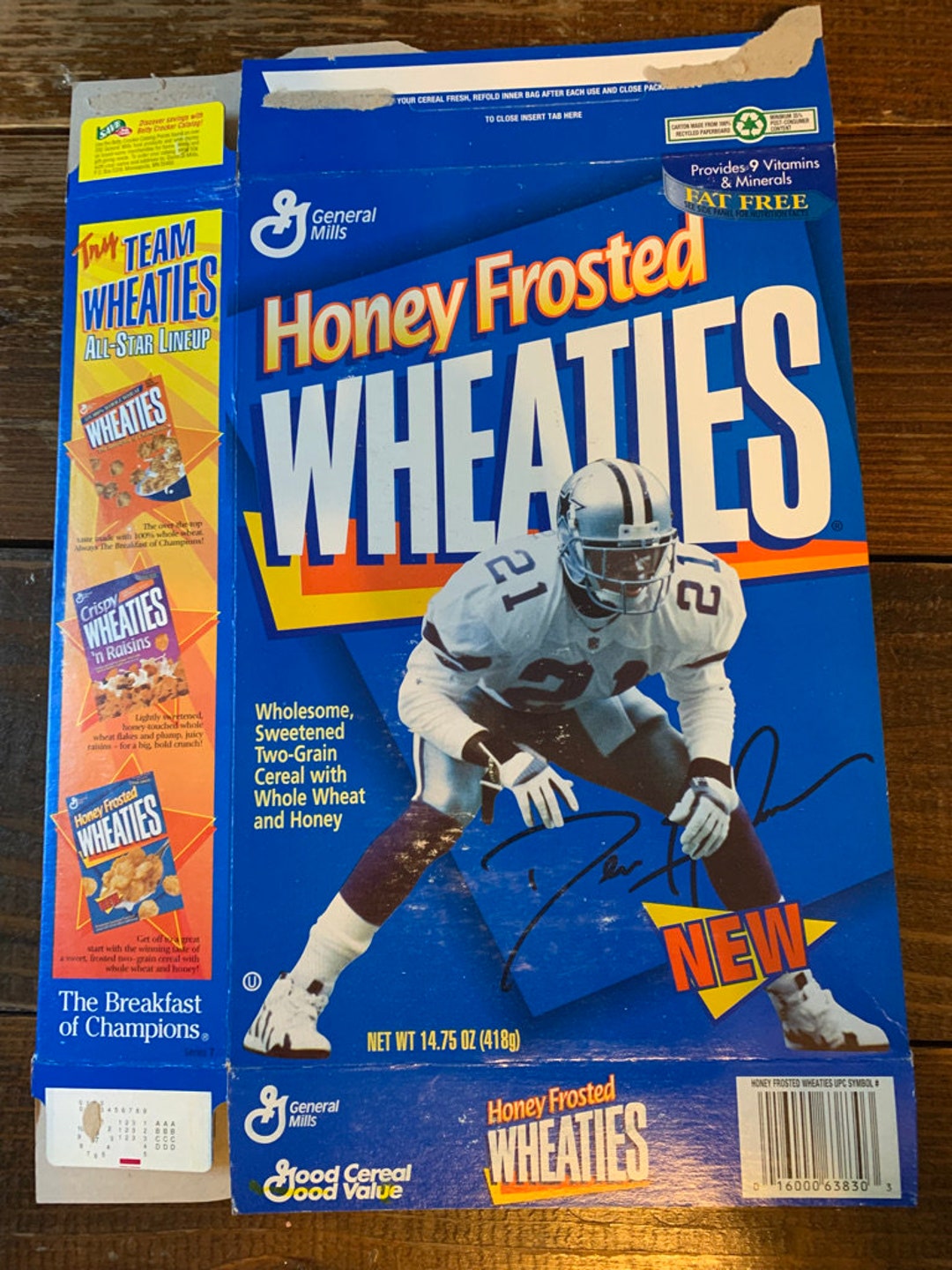 Deion Sanders of the Dallas Cowboys Honey Frosted Wheaties Box - Etsy
