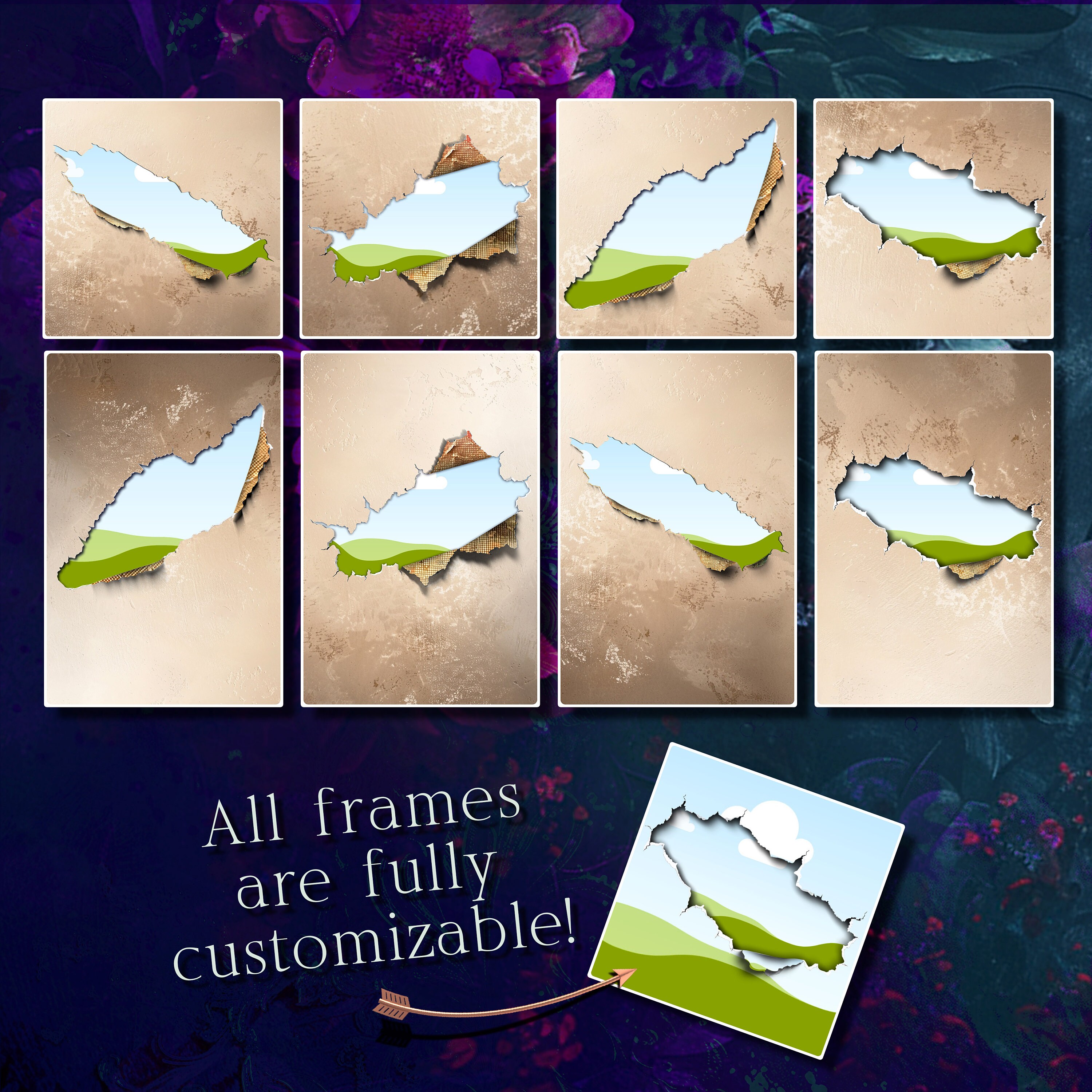 Forbidden Glimpse: 3D Torn Paper Frames for Enticing Historical Covers ...