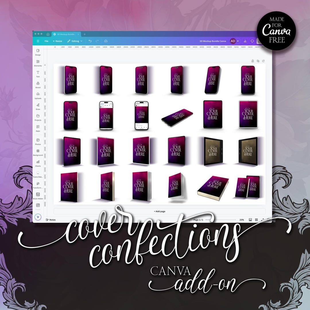 Cover Confections: Canva Add-on 3D Mockups for Authors - Regency Victorian Romance - Multi-genre ...