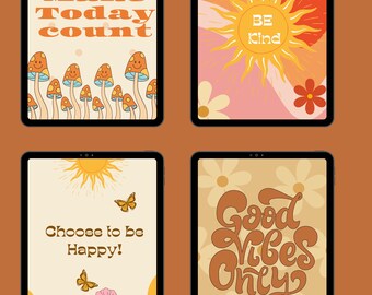 Retro Digital Print Be Kind Poster for Classroom Decor - Etsy