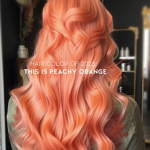 Pastel Peachy Orange Colorconditioner, Vivid Hair Color, Hair Dye, 200 ...