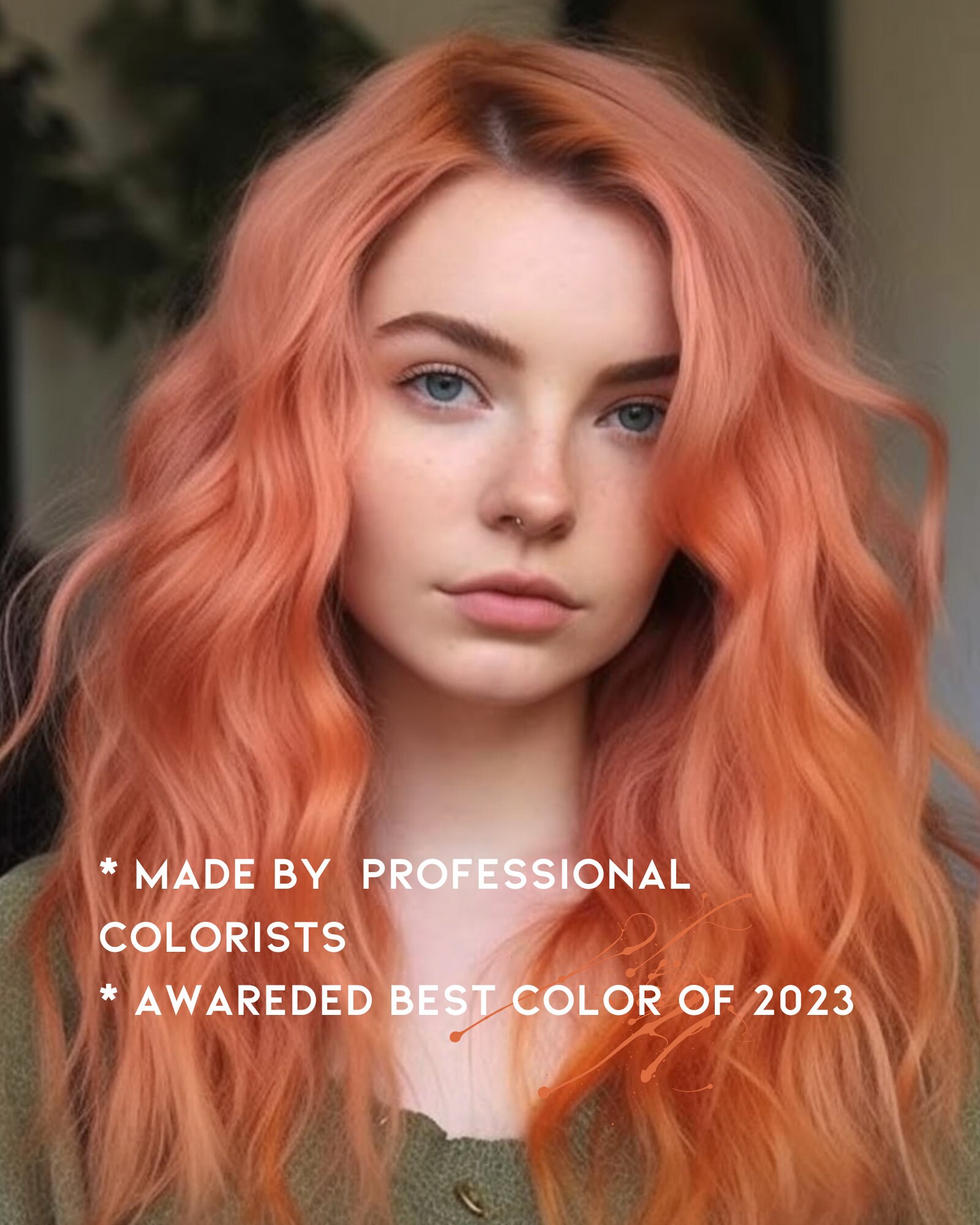 Pastel Peachy Orange Colorconditioner, Vivid Hair Color, Hair Dye, 200 ...