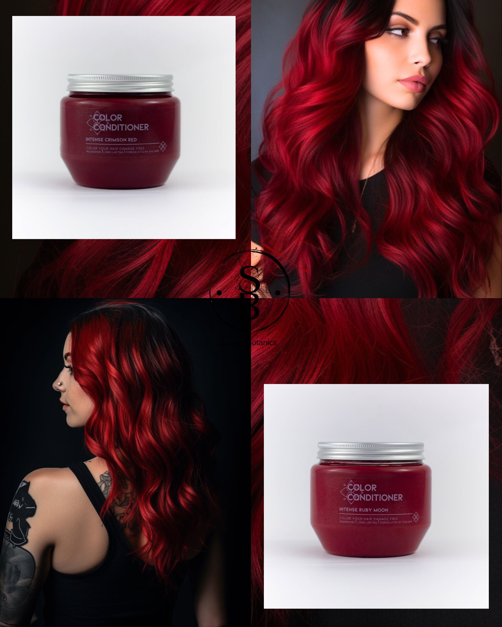 Crimson Ruby Red Bundle of 2 / Hair Dye, Cruelty Free & Vegan Hair ...