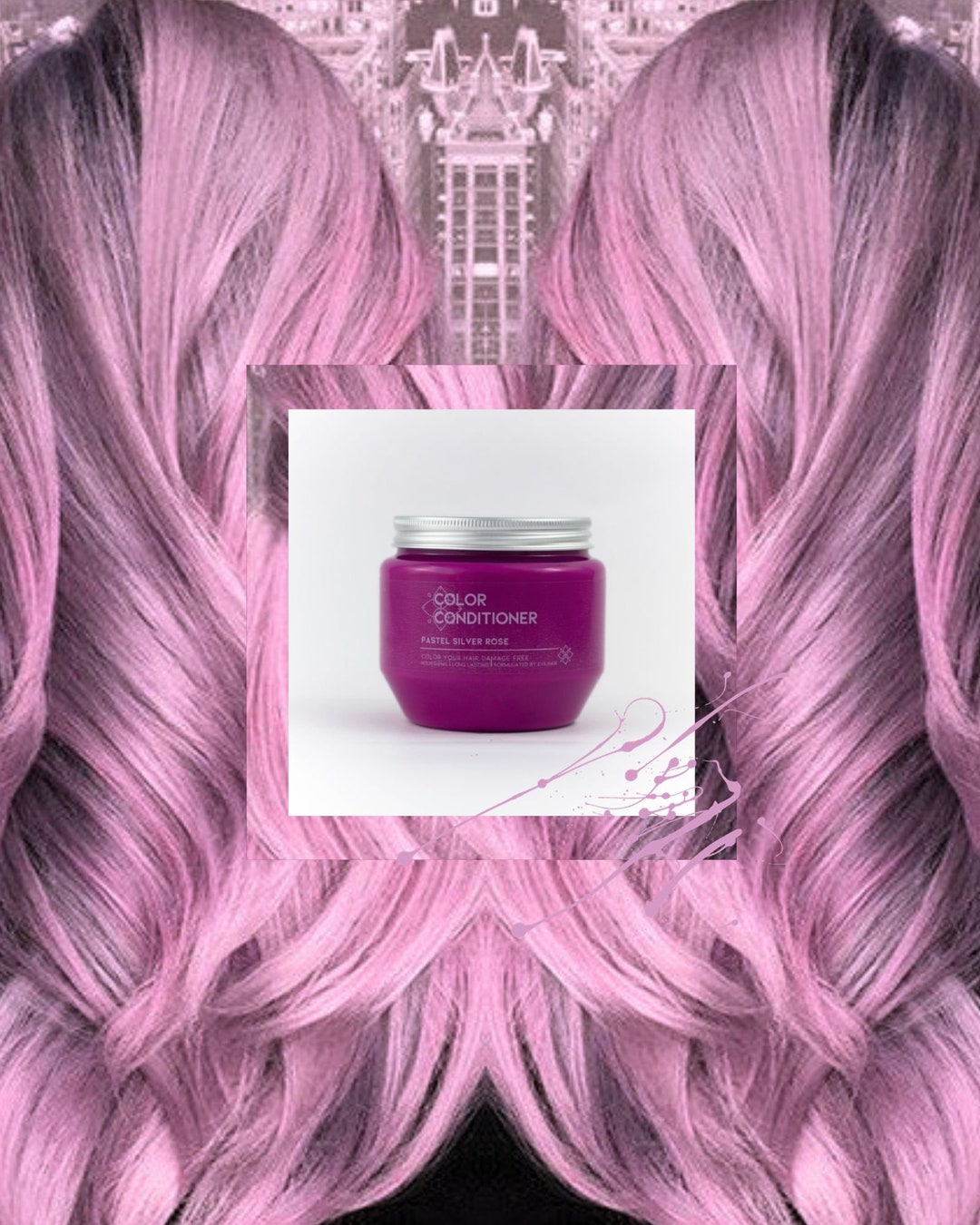 Pastel Silver Rose Hair Color, Damage-free Hair Dye 200 Ml - Etsy