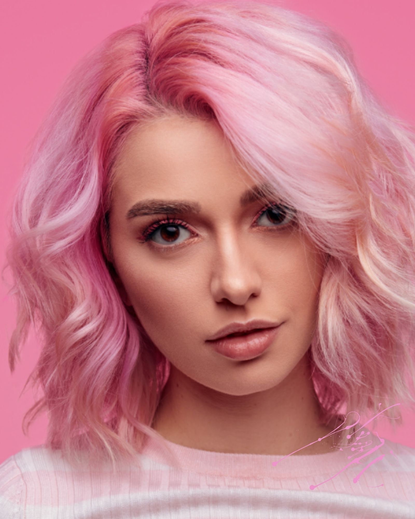 Pastel Cotton Candy Pink Hair Color, Damage-free Hair Dye 200 Ml - Etsy
