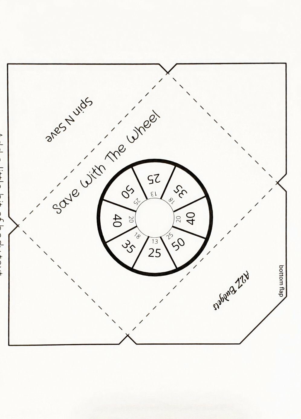 Spin the Wheel Savings Tracker Savings Challenges Cash - Etsy