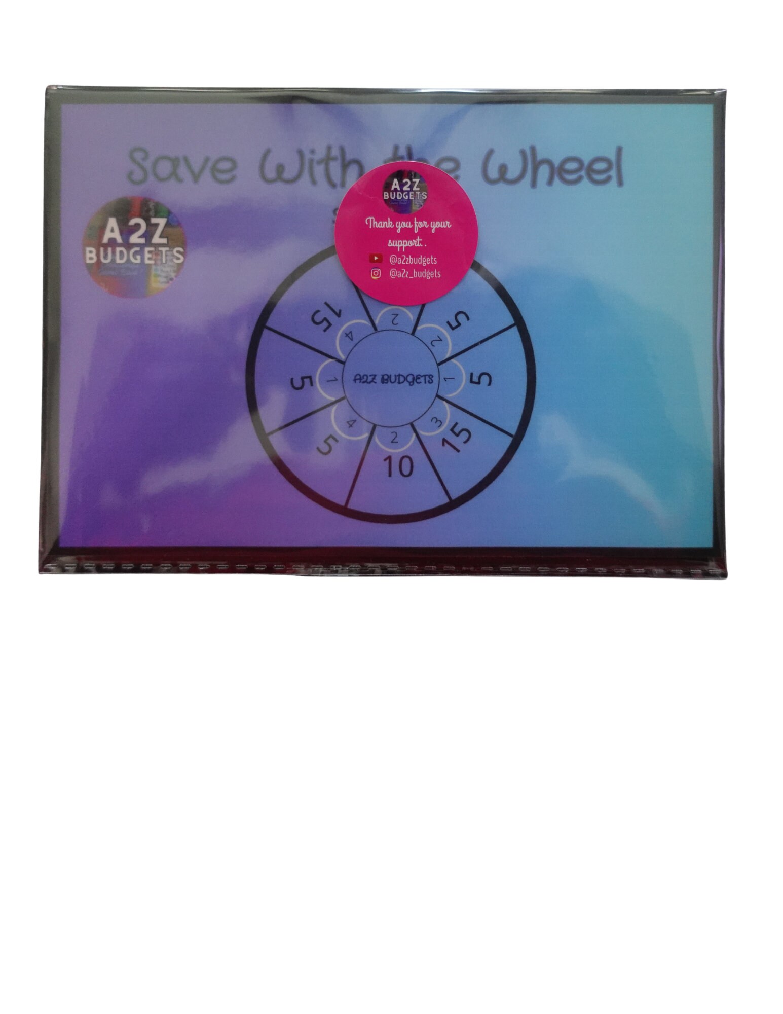 Spin the Wheel Savings Tracker Savings Challenges Cash Budgeting - Etsy