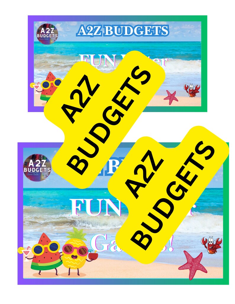 Fun Water Games Savings Challenges, Swimming, Go Fish, Dice, Water ...