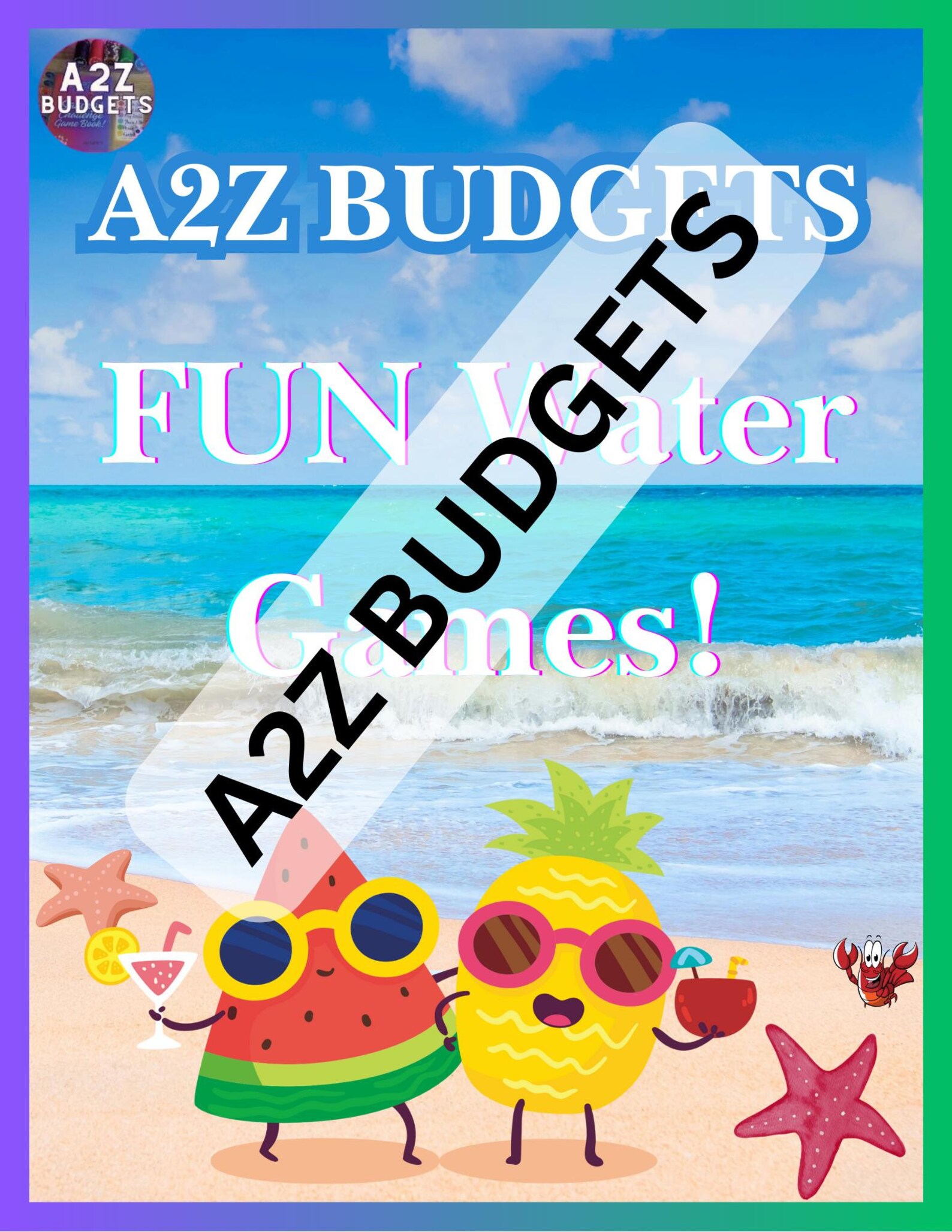 Fun Water Games Savings Challenges, Swimming, Go Fish, Dice, Water ...