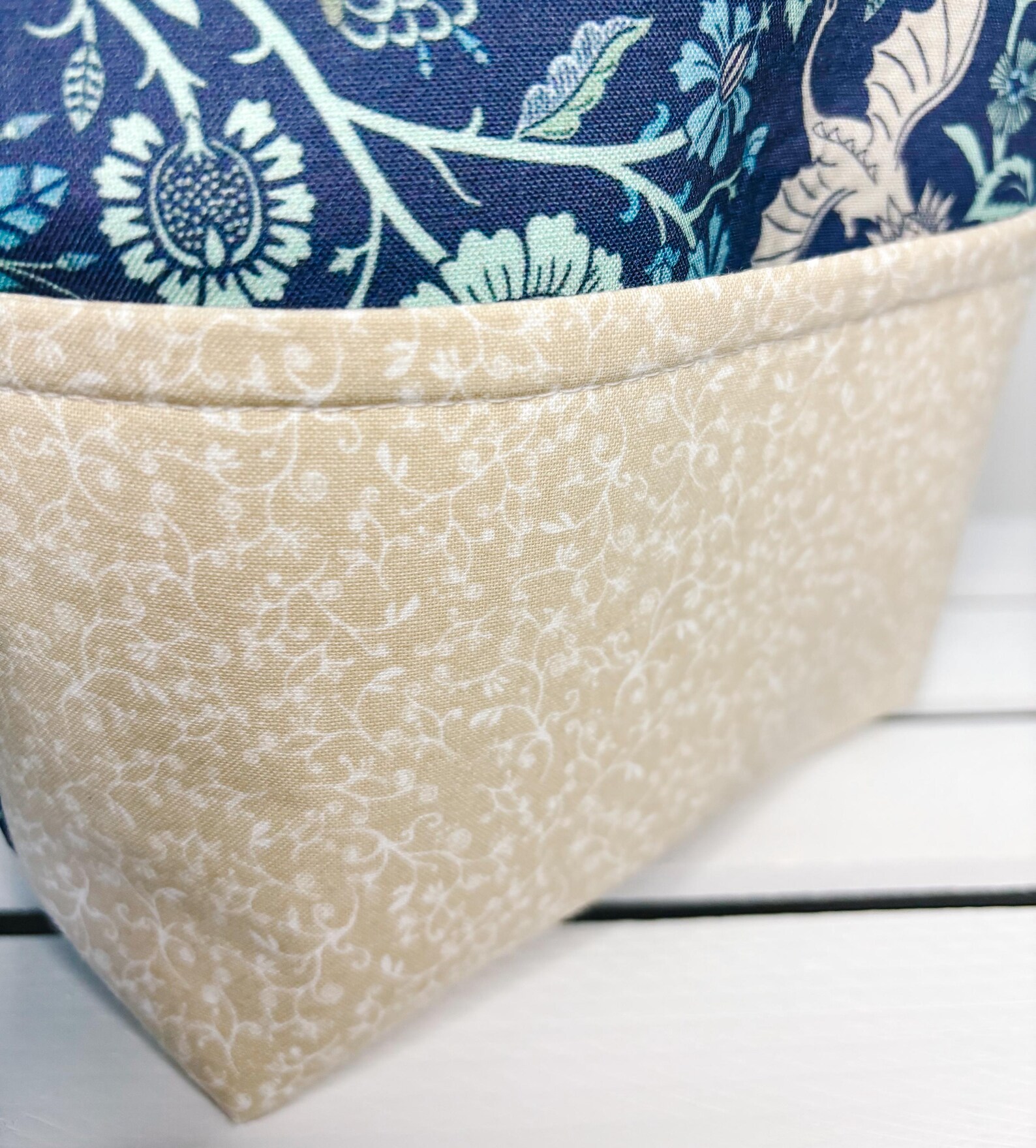 A Single Strand stitch Quest Quarter 1 Drawstring Project Bag With ...