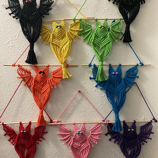 Macrame Bat - Etsy