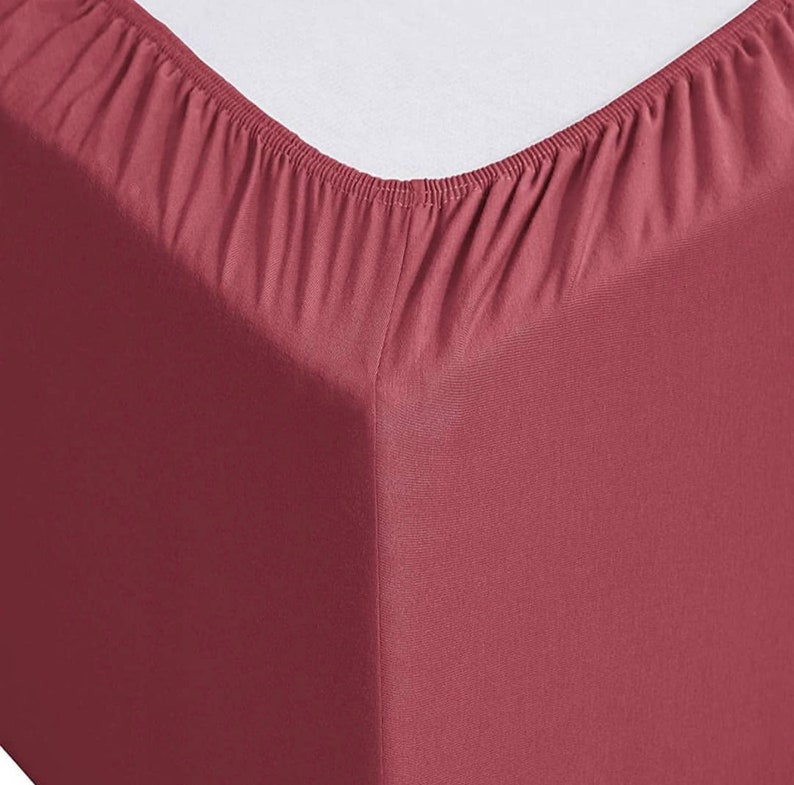 Fitted Sheets for King Size Bed, Bedsheets for Queen Size, Plain Fitted ...