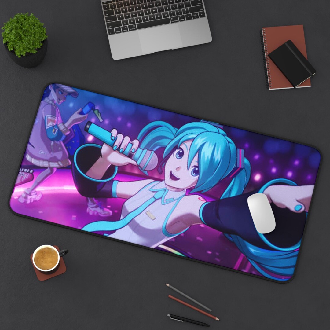 Hatsune Miku Concert Desk Mat | Vibrant Anime Vocaloid Gaming Mouse Pad ...