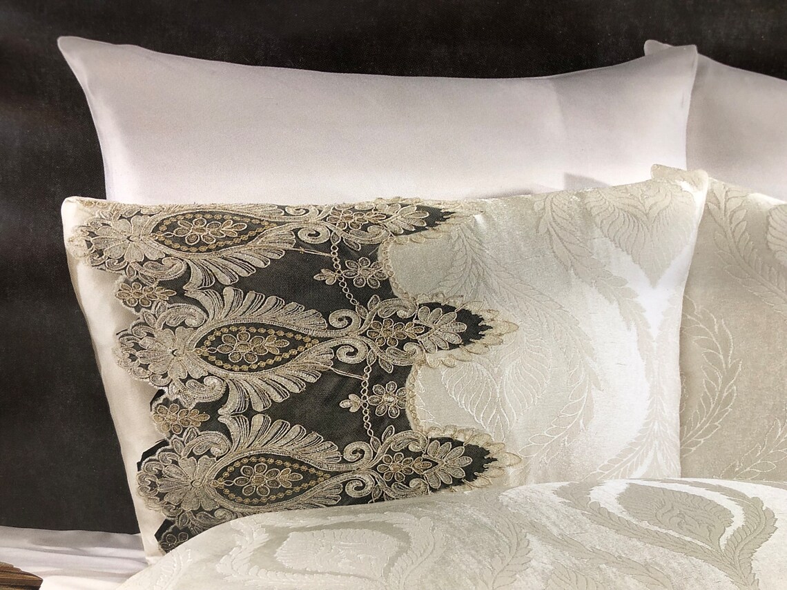 France Lace Pique Set, Cotton 6 Pcs Bedspread Set, Cotton Jacquard Bed ...