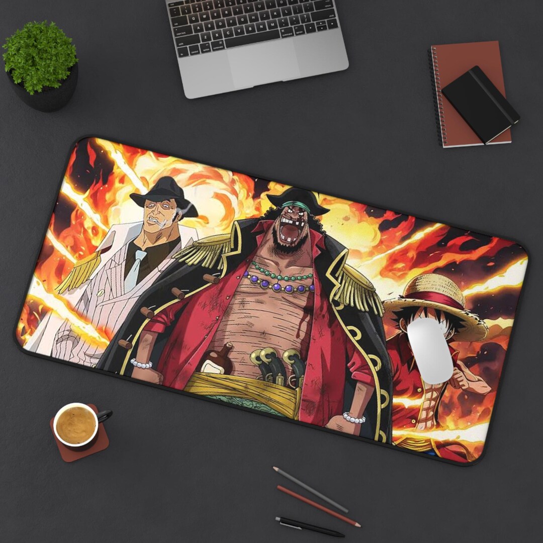 One Piece Luffy Vs Blackbeard Desk Mat: Anime Gamer Pad - Etsy