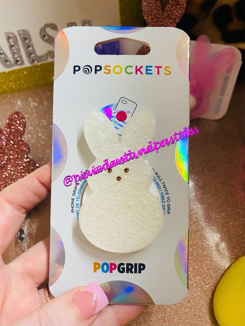 Easter Marshmallow Bunny 'peep Show!" Phone Accessory - Badge Reel - or ...